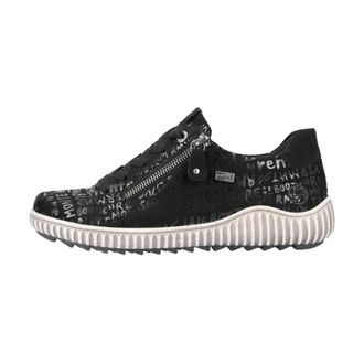 Remonte Script Muster Sneaker - - Shoes - Damen - Schwarzk - 36 EU