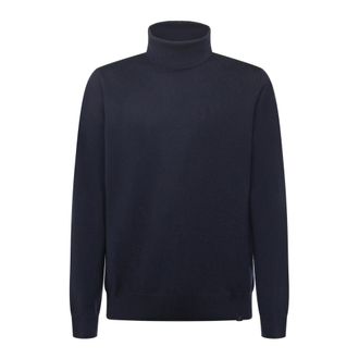Fay Woll-Rollkragenpullover - - Knitwear - Herren - Blau - M