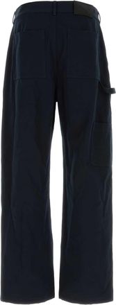 Loewe Dark Navy Exterior: Cotton Pantaloni Trousers