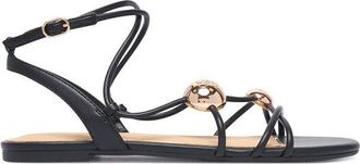Guess Sandalen FLTTAB ELE03 Schwarz