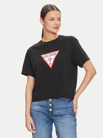 Guess T-Shirt W4YI73 K8HM0 Schwarz Regular Fit