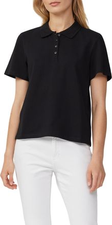 s.Oliver Verkürztes Poloshirt aus Baumwollpiqué