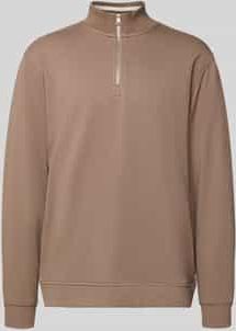 Marc O'Polo Denim Regular Fit Troyer aus reiner Baumwolle