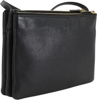 Celine Pre-owned Trio Leather Shoulder Bag - Femme - Pre-owned - Noir - Taille: ONE Size