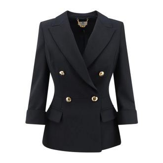 Elisabetta Franchi Femme, Vestes, Noir, Taille: 42 FR Blazers