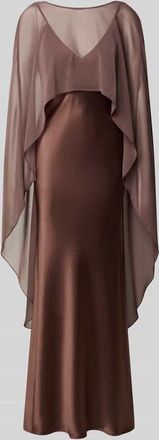 Swing Maxikleid aus Satin