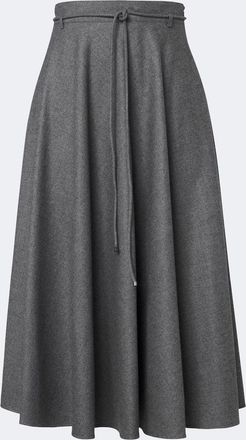 Max Mara Jupe longue en cachemire m&eacute;lang&eacute;