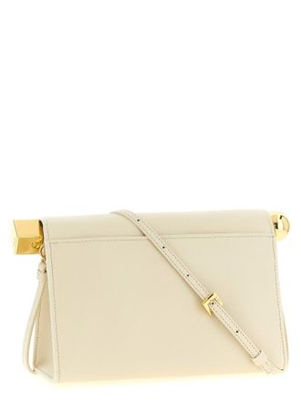 Jacquemus Womens White Lamb Leather Clutch Bag