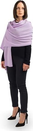 DALLE PIANE CASHMERE &Egrave;tole 100% cachemire - Made in Italy - Femme, Couleur: Lilas, Taille unique
