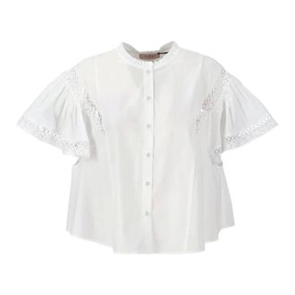 Twinset Damen, Blusen & Hemden, Wei&szlig;, LGr&ouml;&szlig;e