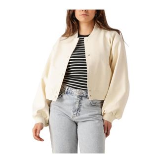 Notre-V Elegante Beige Bomberjacke f&uuml;r Frauen - - Jackets - Damen - Beige - XL