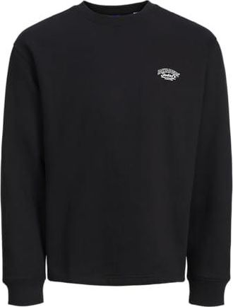 Jack & Jones Jorbronx Arch Small Sweat à col Rond Maillot de survêtement, Noir, S Homme