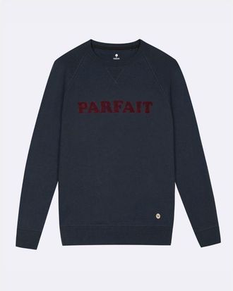 Faguo Sweat col rond bleu marine Parfait