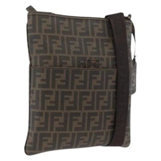 Fendi Pre-owned Vintage PVC Leder Schultertasche - - Pre-owned - Damen - Braun - ONE SIZE