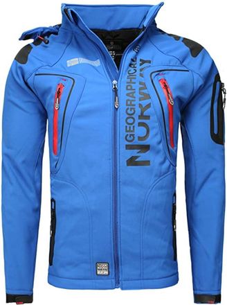 Geographical Norway Herren Softshelljacke Wasserbeständige Winddichte Atmungsaktive Übergangsjacke mit Kapuze Brandiing- Production (DE/NL/SE/PL, Alphanumerisch, XXL, Reg