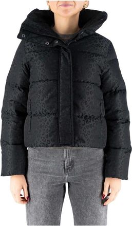 Colmar Femme, Vestes, Noir, Taille: 40 FR Veste matelass&eacute;e &agrave; capuche et imprim&eacute; animal