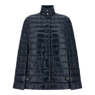 Herno Ultraleichte Nylon-Cape-Daunenjacke - - Jackets - Damen - Blau - M