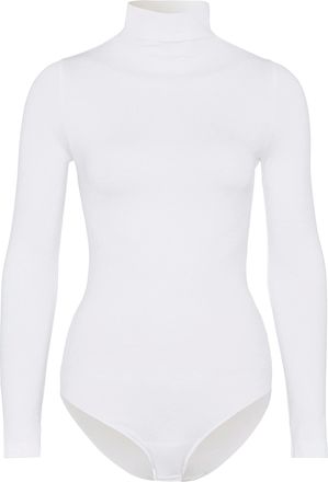 Falke Damen Shapewear Ganzkörper-Body Rich Cotton W Bo Baumwolle Langarmbody 1 Stück, Weiß White 2209, XS 34-36