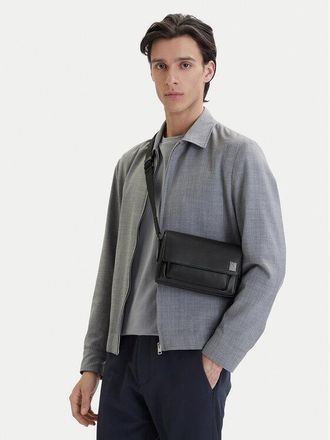Calvin Klein Handtasche Emblem Hw Small Slap Messenger LV04D3367G Schwarz