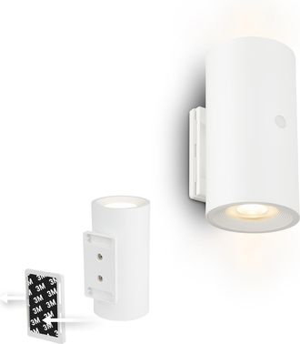 Briloner Sticklights - LED Wandleuchte ohne Stromanschluss und ohne Bohren mit Akku, Touch, dimmbar, warmwei&szlig;es Licht, Wandlampe zum Kleben, Leselampe, Wohnzim