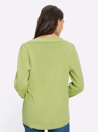 Heine Strickjacke Strickjacke 3/4-Arm Jersey