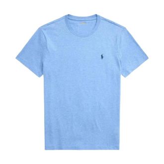 Polo Ralph Lauren Homme, Tops, Bleu, Taille: M T-shirt &agrave; col rond avec poney brod&eacute;