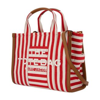 Marc Jacobs Womens The Medium Tote Shopper Bag - Marc Jacobs Cotton Red Totes-Shopping-Bags