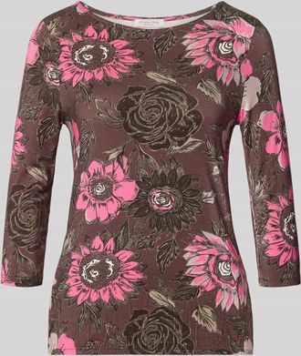Christian Berg T-Shirt im Allover-Look mit 3/4-Arm
