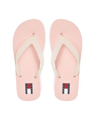 Tommy Jeans Zehentrenner Tjw Logo Flip Flop EN0EN02447 Rosa