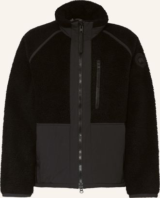 Canada Goose Teddyfell-Jacke Im Materialmix schwarz
