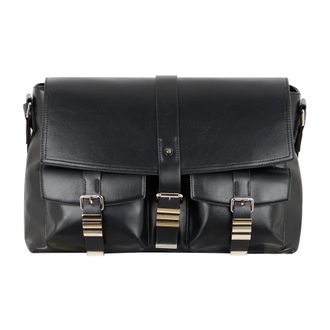 John Richmond Tasche mit Fronttaschen und Metallschnallen - - Bags - Herren - Schwarzk - ONE SIZE