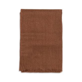 Brunello Cucinelli Femme, Accessoires, Brun, Taille: ONE Size &Eacute;charpe M&eacute;lange Cachemire et Soie