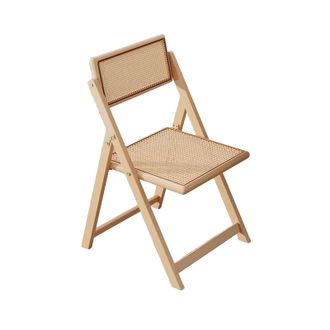 Generic Klappstuhl Holz K&uuml;che Leicht Tragbar mit Verstellbarer R&uuml;ckenlehne Klappst&uuml;hle Camping Faltbar Keine Montage Erforderlich f&uuml;r G&auml;ste K&uuml;che B&uuml;ro Hochzei