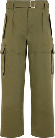 Alberta Ferretti Femme, Pantalons, Vert, Taille: 38 FR Pantalon Cargo Large