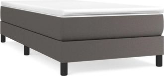 vidaXL Bettgestell Grau 80x200 cm Kunstleder Vidaxl