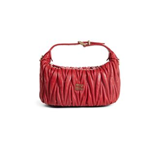 Miu Miu Matelass&eacute; nappa leather pouch