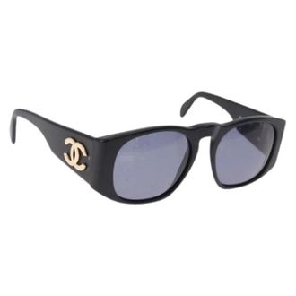 Chanel Pre-owned Acetate Sonnenbrillen - - Pre-owned - Damen - Schwarzk - ONE SIZE