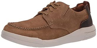 Clarks Homme Driftway Low Chaussure Bateau, Daim Sable fonc&eacute;, 42 EU