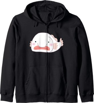 Blob Blobfish Ugly Fish Funny Fishing Fisherman Kapuzenjacke