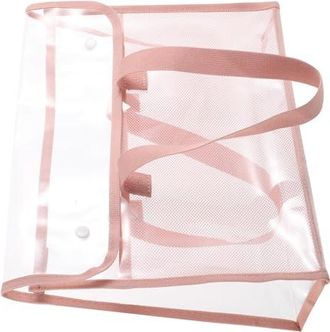 BESPORTBLE POPETPOP Paquet de Plage Transparent Imperm&eacute;able &agrave; Grosse Capacit&eacute; Paquet Fourre-Tout Portable en PVC Rose pour Natation Shopping et Activit&eacute;s de Plei
