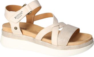 Mustang Jeans Mustang Damen 1493-803 Keilsandale, Elfenbein, 41 EU