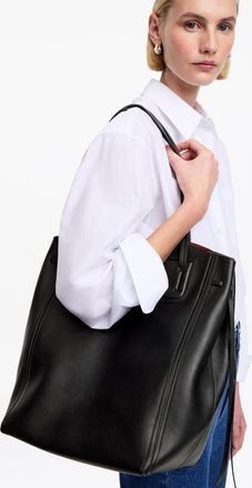 Arket Tragetasche Aus Leder -Schwarz