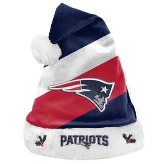 Foco New England Patriots NFL 2021 Colorblock Santa Hat - St&uuml;ck
