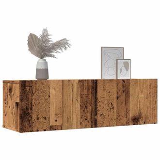 Generic TV Schrank mit 2 Klappt&uuml;ren, TV M&ouml;bel, H&auml;ngeboard, Lowboard, Fernsehschrank, Fernsehtisch, Sideboard, Holzwerkstoff(Wei&szlig; 80x30x30cm) (100x30x30cm)