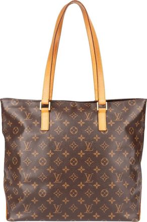 Louis Vuitton Crossbody Bags - Louis Vuitton Canvas Monogram Cabas Mezzo Shoulder - Gr. unisize - in Braun - f&uuml;r Damen