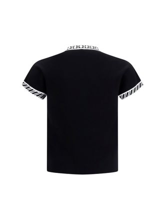Versace Mens Knit T-Shirt Black Cotton; Polyamide; Elastane T-Shirts And Polos
