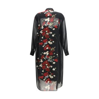 Khaite Womens Black Silk Casual Dress