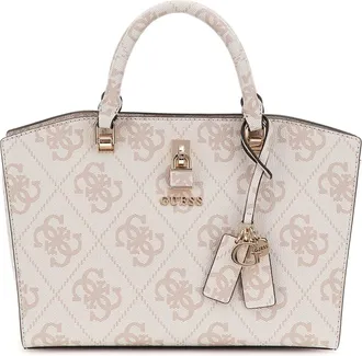 Guess Queensland Luxury Satchel Dove Logo