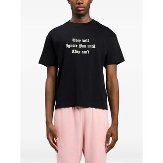 Palm Angels Graphic Print Cotton T-Shirt - Black