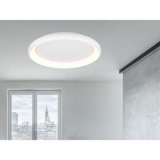 Trio Leuchten Flache led Deckenleuchte cardona gro&szlig; Wei&szlig;, dimmbar & 3 Lichtfarben, &oslash; 75cm